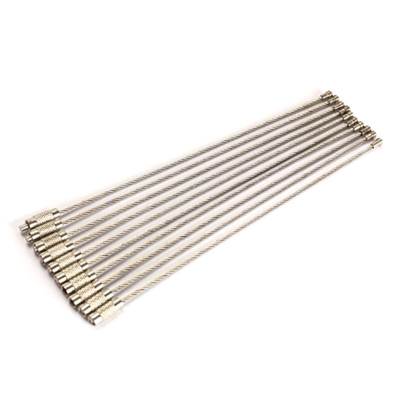 20/10/5pcs Wire Rope Key Chain Stainless Steel Wir... – Grandado