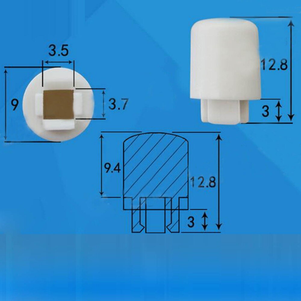 100pcs 9*12.8mm push button switch cap round butto... – Vicedeal