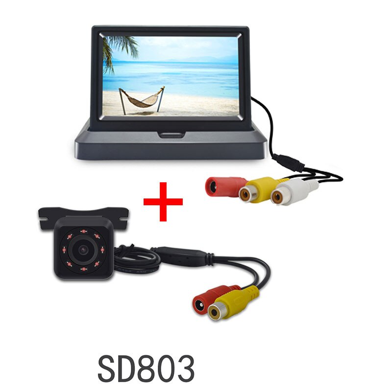 QXNY car folding monitor HD video car parking moni... – Vicedeal