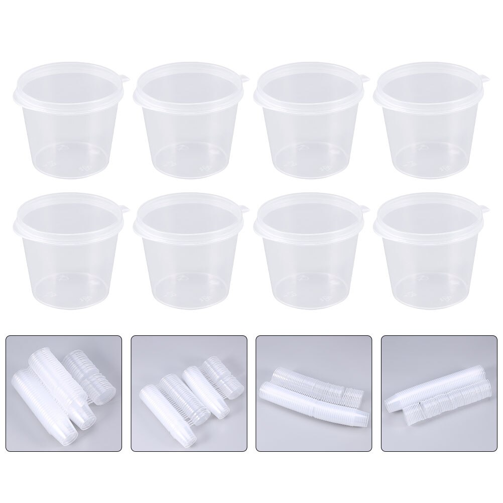 100PCS Plastic Sauce Cups Round Storage Cups Round... – Grandado