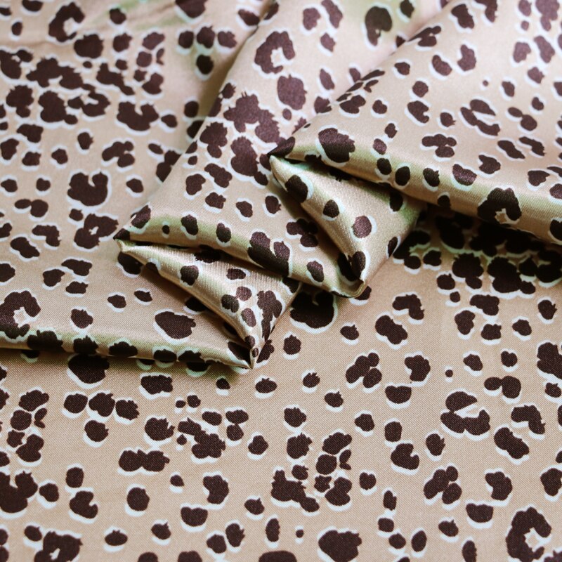100cm*148cm Glossy Satin Leopard Fabric For Dress ... – Grandado