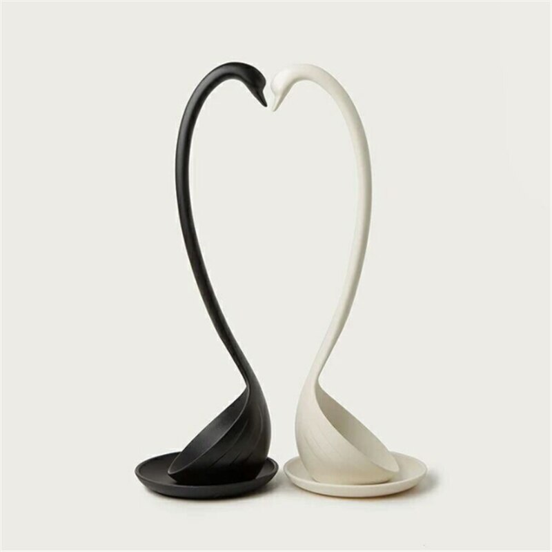 Lange steel zwaan soeplepel pap monster lepel met ... – Grandado