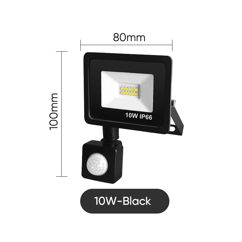 LED Floodlight RIP Motion Sensor IP66 Outdoor Wate... – Grandado