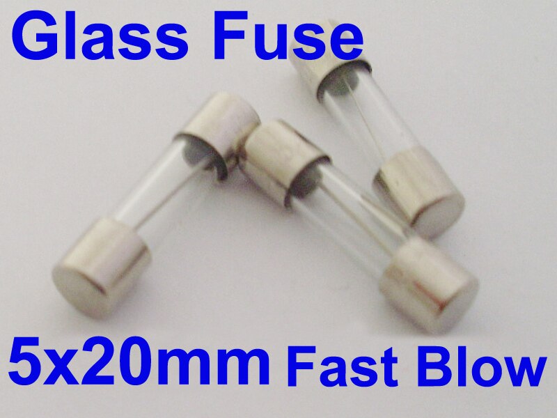 Glassikring 5 x 20mm 0. 5a 0 5 ampere 250v hurtig ... – Vicedeal