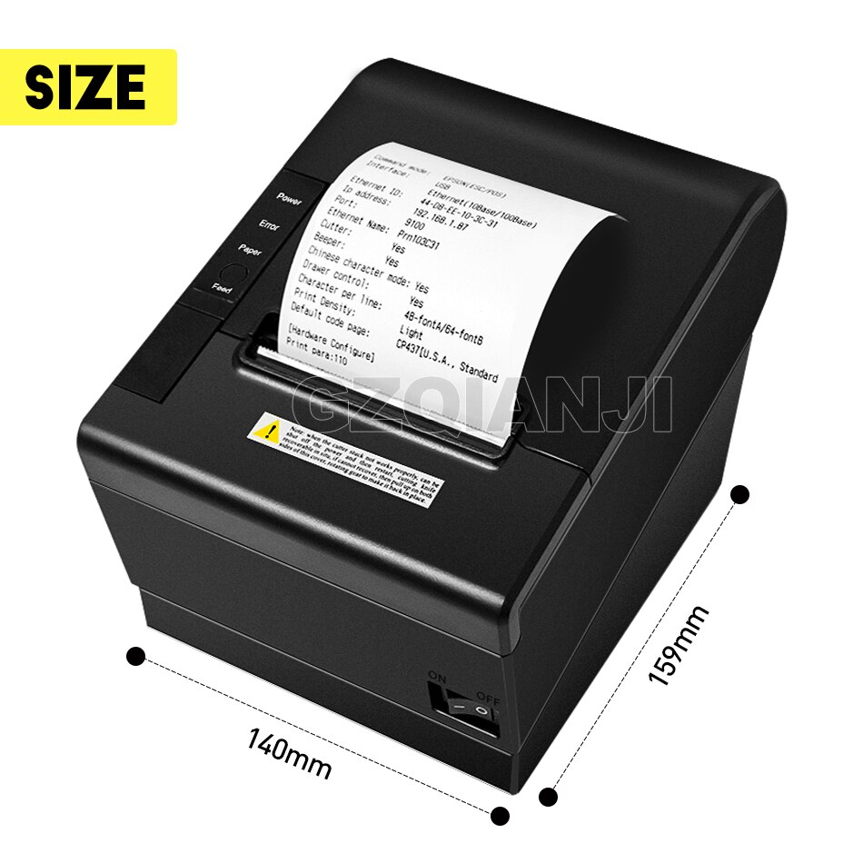 Imprimante POS 200 mm/s 80mm imprimante thermique ... – Grandado