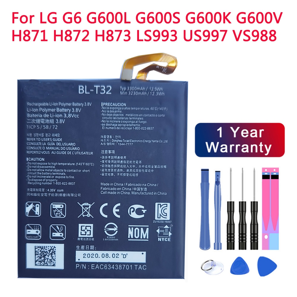 BL-T32 Phone Battery For LG G6 G600L G600S G600K G... – Grandado