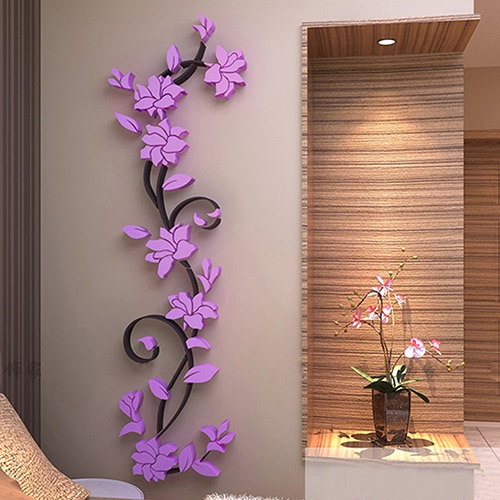 Home Living Room Decor 3D Flower Removable DIY Wal... – Vicedeal