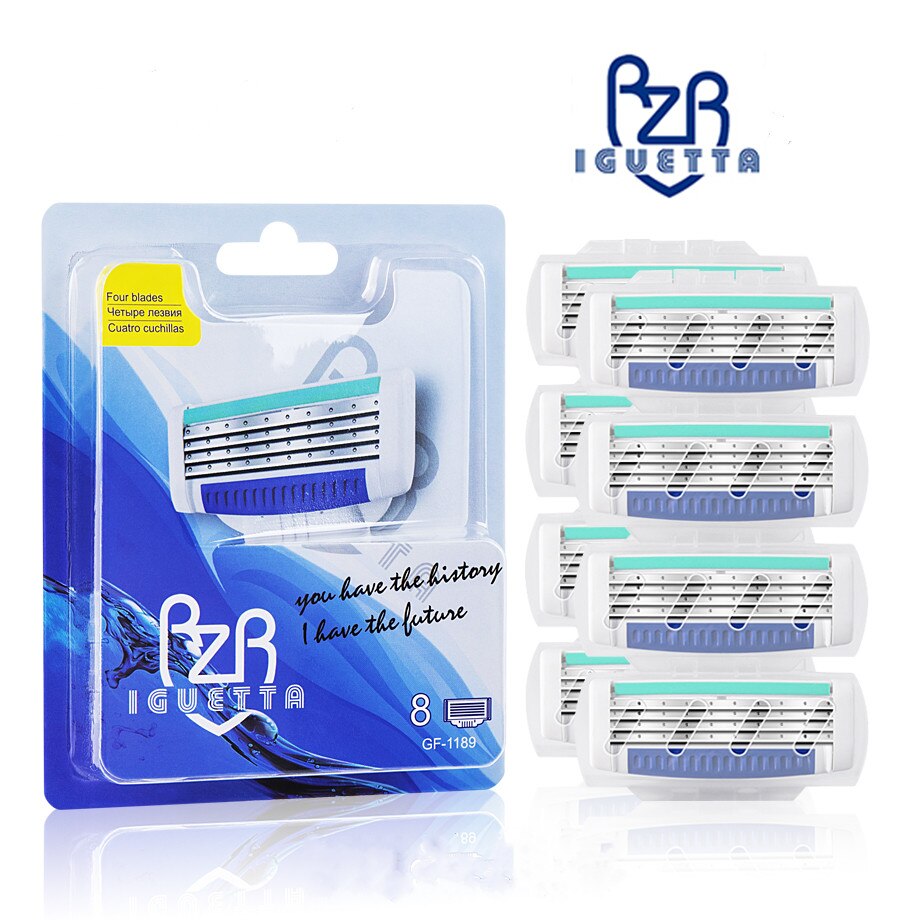 IGUETTA 8pcs Men's Manual Razor Blades Are Sha... – Vicedeal