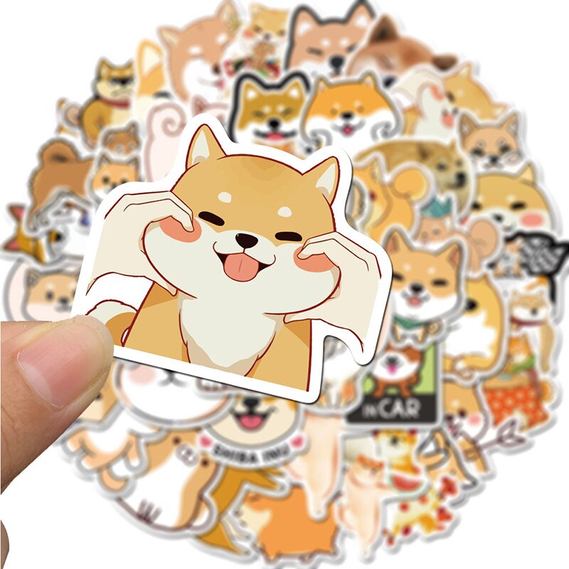 50PCS Japanese Shiba Inu Dog Animal Stickers For K... – Grandado