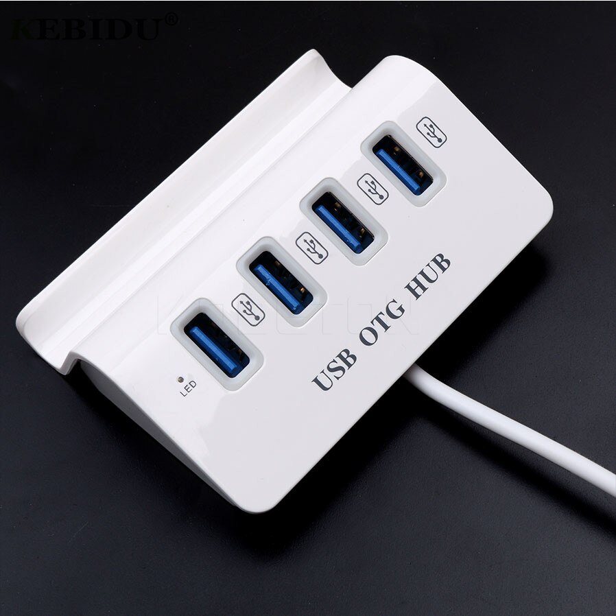 Kebidu offres spéciales 4 Ports USB 3.0 OTG Mocro USB3.0 adaptateur Micro USB OTG Hub pour ...