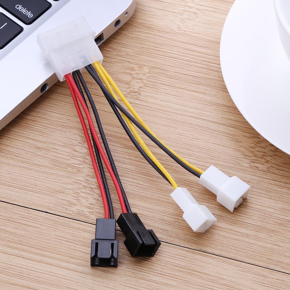 1pcs 4-Pin Molex to 3-Pin fan Power Cable Adapter ... – Grandado