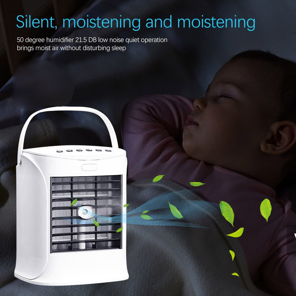 Draagbare Mini Airco Ventilator Usb Opladen Draagb... – Grandado