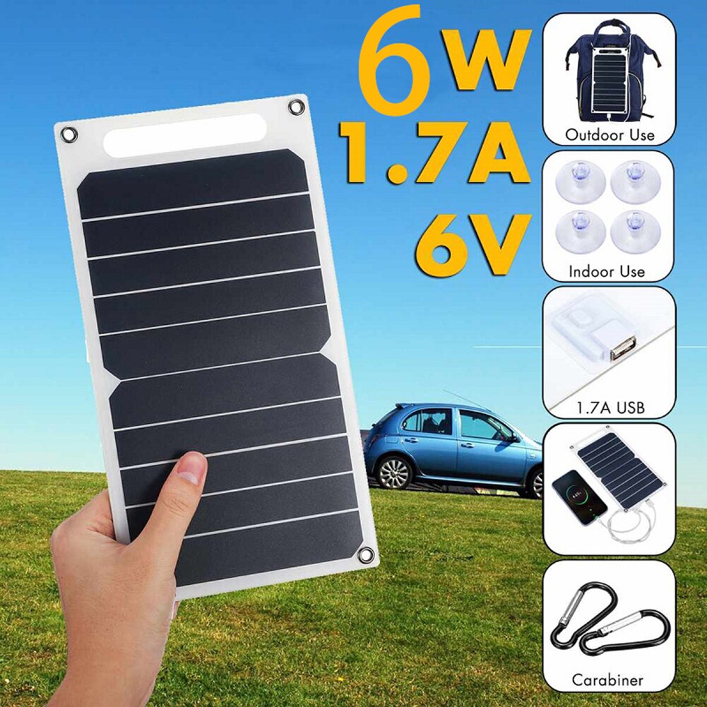6W 5V Portable Solar Cell Panel Sunpower Charging ... – Grandado