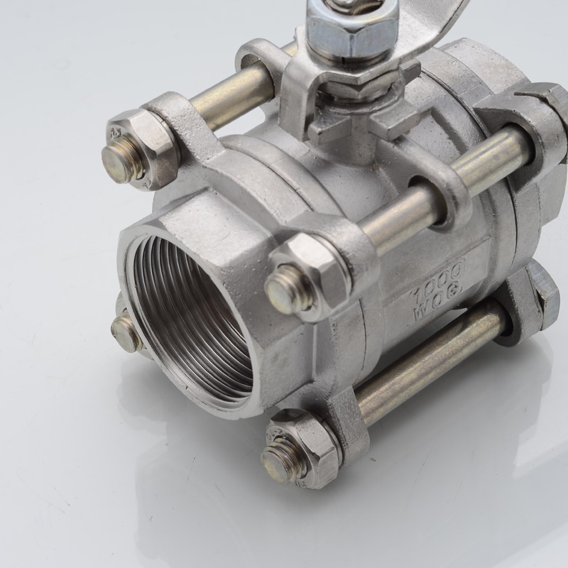 BSPT 1/2" DN15-DN100 3 Piece Full Port Ball Valve ... – Grandado