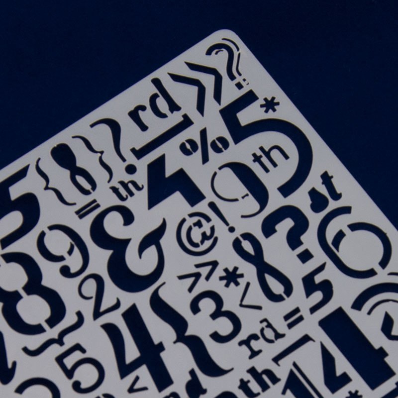 13cm Number Digit DIY Layering Stencils Wall Paint... – Grandado