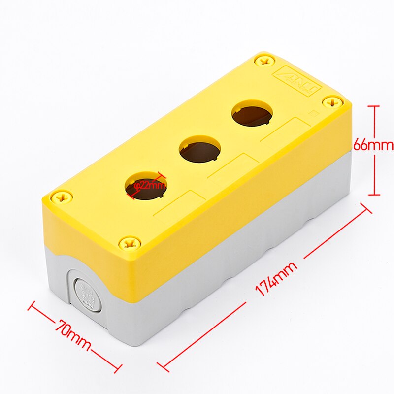 IP66 PC+ABS 3 Hole Control Box Yellow/Gray Waterpr... – Vicedeal