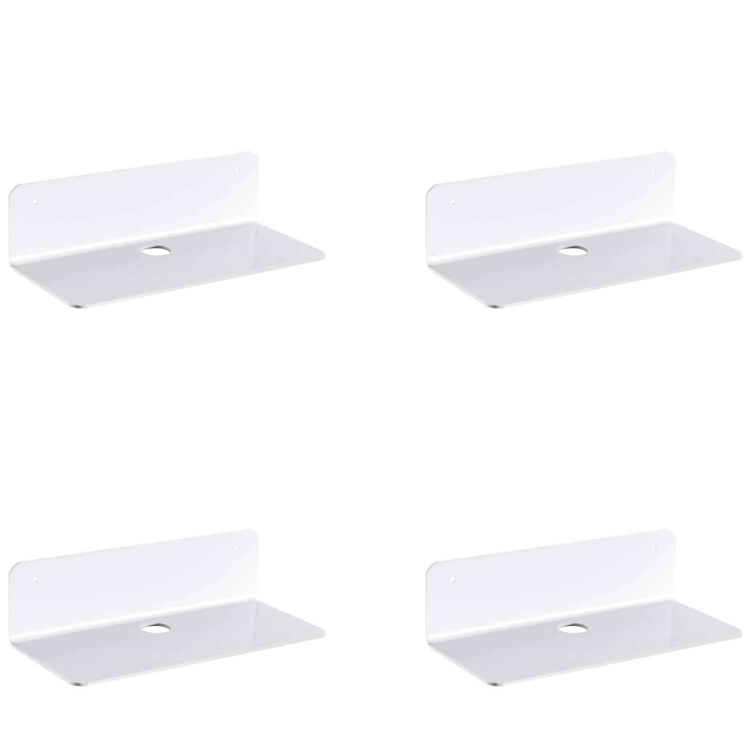 Acryl Drijvende Muur Planken Set Van 4, Flexibel G... – Vicedeal