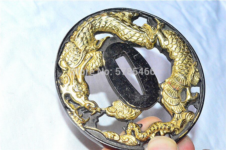 Japanese Alloy Guard Dragon Tsuba For Samurai Kata... – Grandado