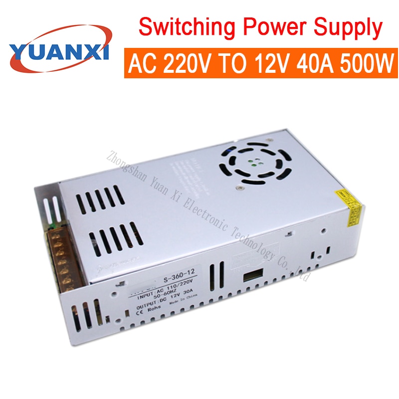 500W Switching Power Supply AC 110V-220V TO 12V 40... – Vicedeal