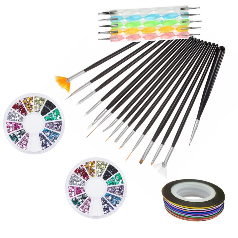 1 Set Manicures Tool Kit Portable Nail Drawing Too... – Grandado