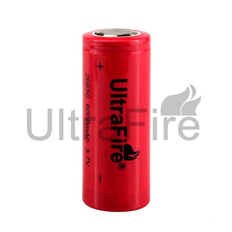 UltraFire 26650 3.7V 6000mAh rechargeable lithium ... – Vicedeal