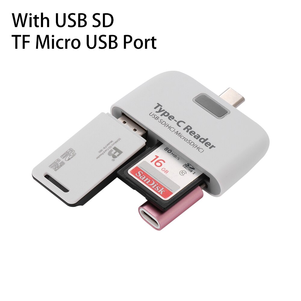 Multifuctional Micro SD Memory Card Reader USB C 3... – Vicedeal