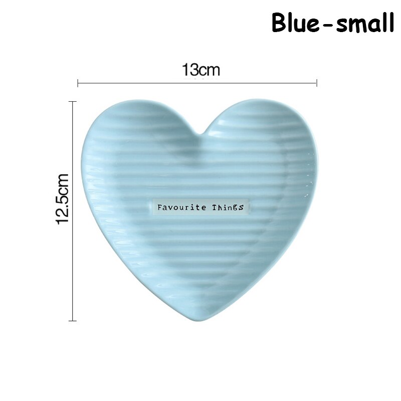 Hjerteform dessertplater keramisk nordisk kort fro... – Grandado