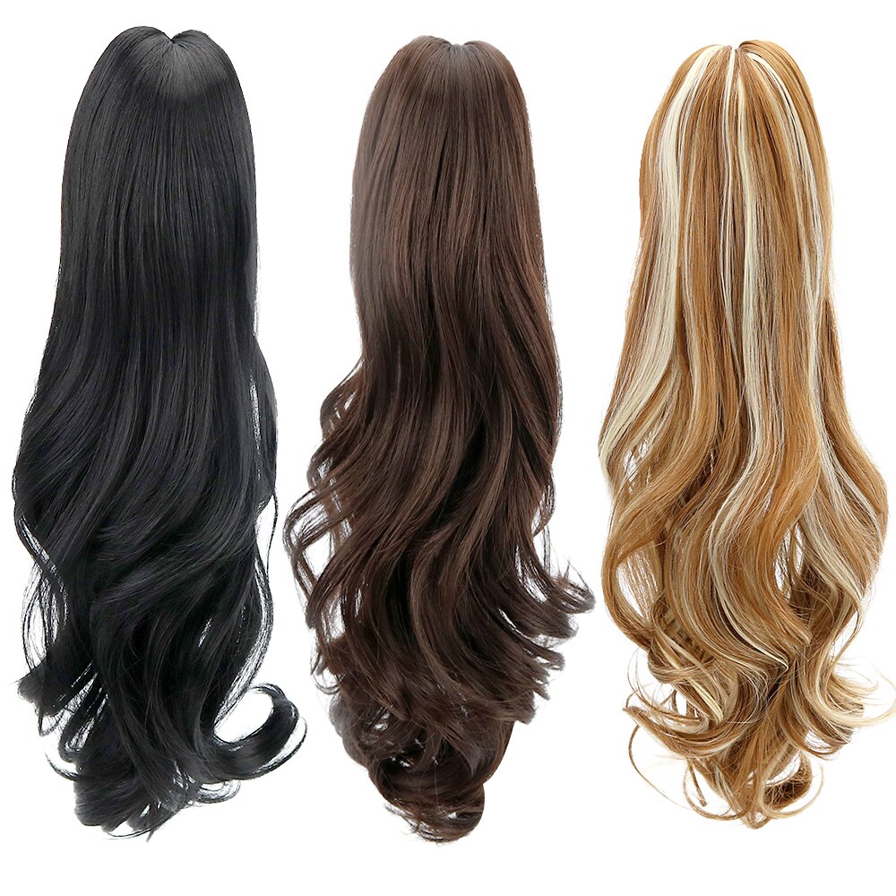 18"Synthetic Claw Clip In Extensions Ponytail... – Grandado