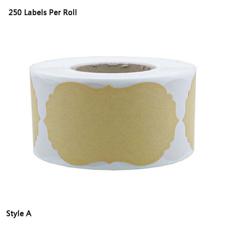 250pcs/roll DIY Blank Kraft Label Handmade Baking ... – Grandado