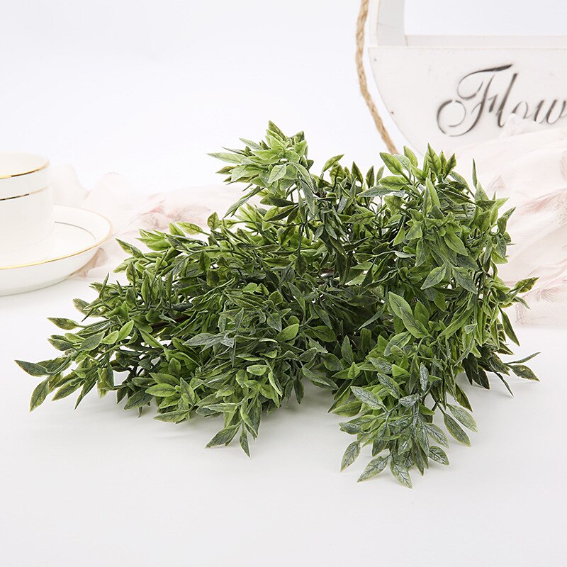 Artificial Garden Plant Fern Plastic 5 Stem Bush G... – Grandado