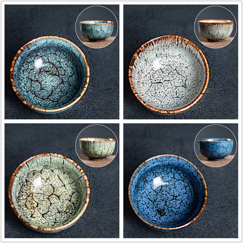 4 pcs/lot Chinese Kiln change Ceramics Teacup Exqu... – Grandado