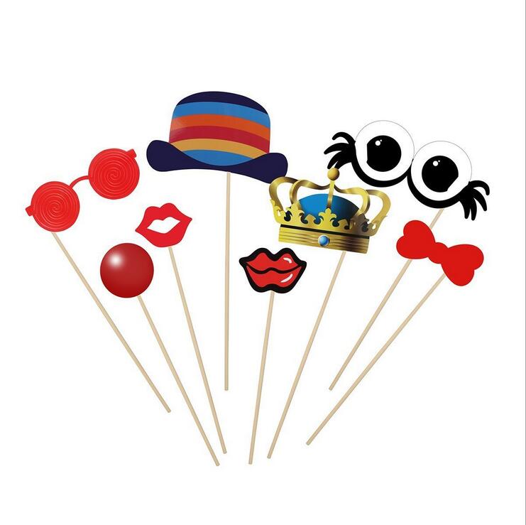 58 Stks/set Photo Booth Props Bril Hoed Snor Lip O... – Grandado