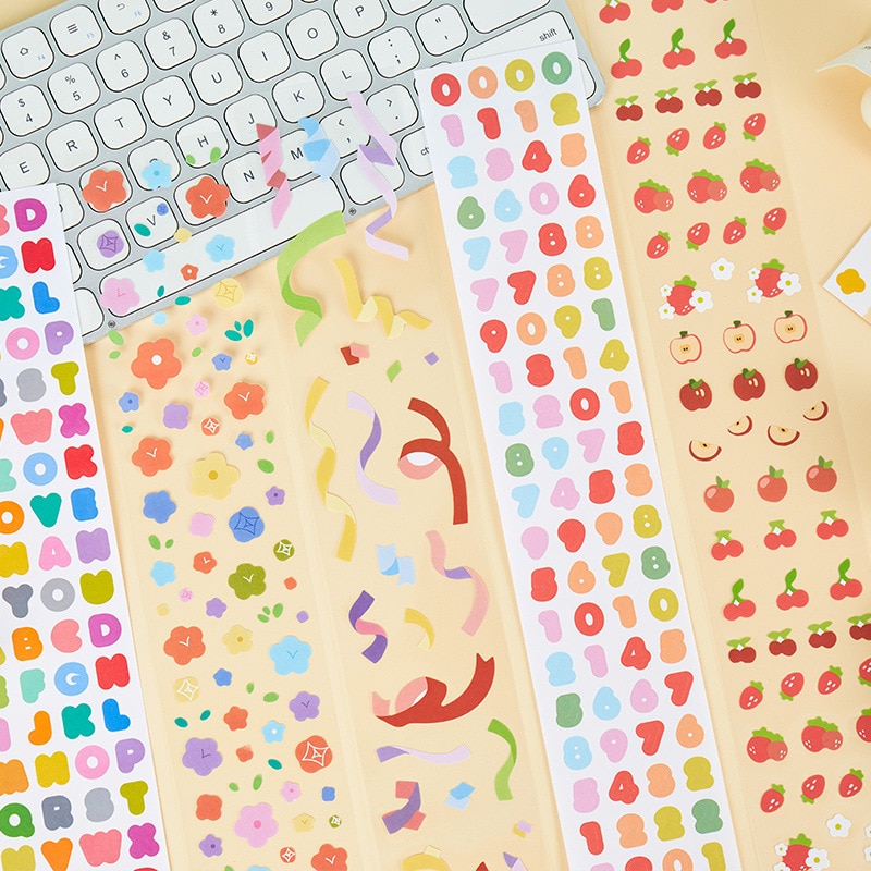 8 60x350mm Stationery Stickers Mini Kawaii Sticker... – Vicedeal