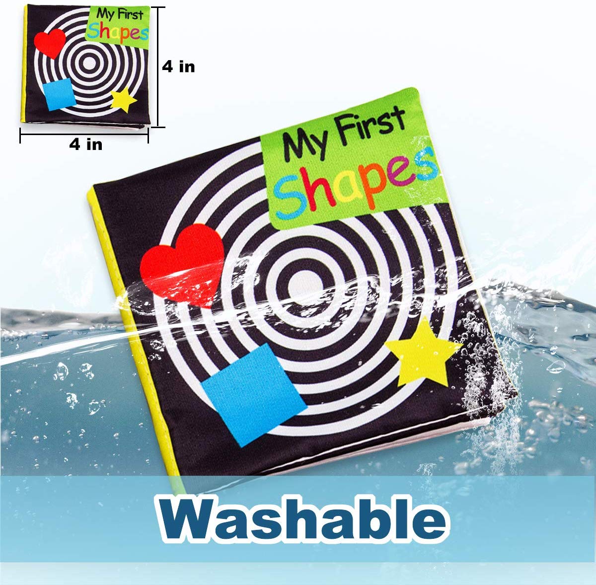 Baby First Soft Activity Cloth Book Set, High Cont... – Grandado