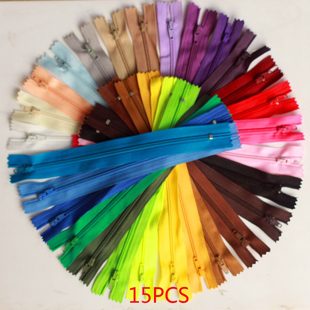 15pcs Colorful Nylon Coil Zippers Tailor Garment S... – Grandado