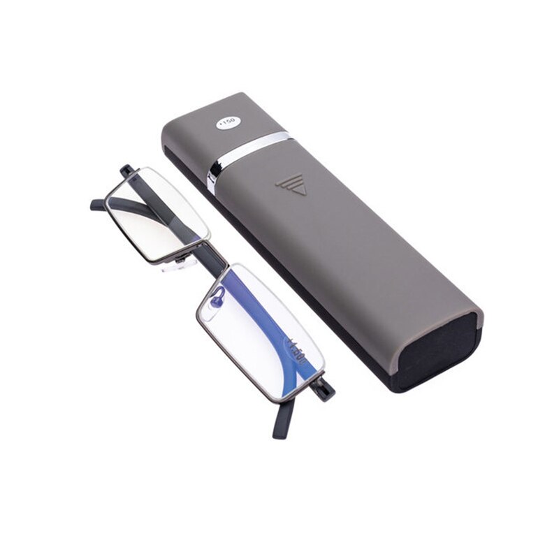 May Flower Metal Blue Light Glasses Men Gray Half ... – Grandado