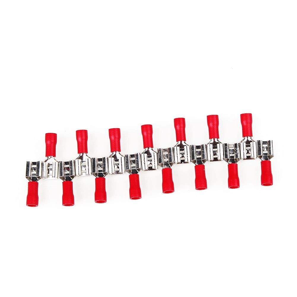 20pcs Red Female Semi-insulated Spade Wire Connect... – Grandado