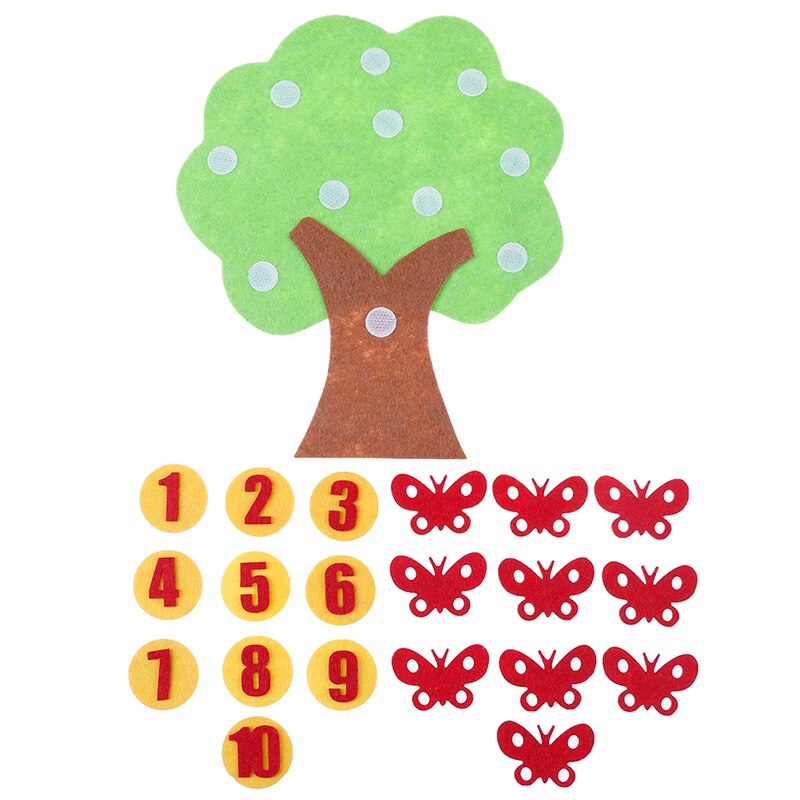 1Pc Felt Cartoon Card Early Teaching Kids by Hands... – Grandado