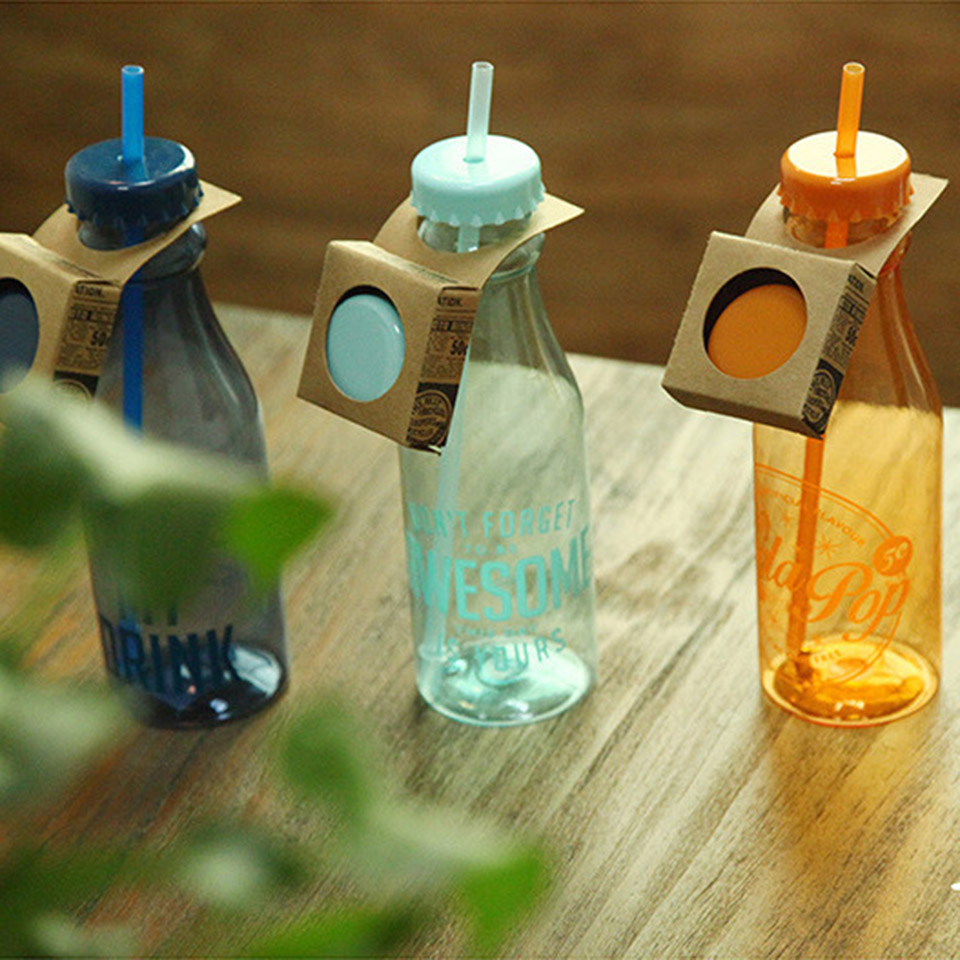 600ml Water Bottle With Double Caps Unbreakable St... – Vicedeal