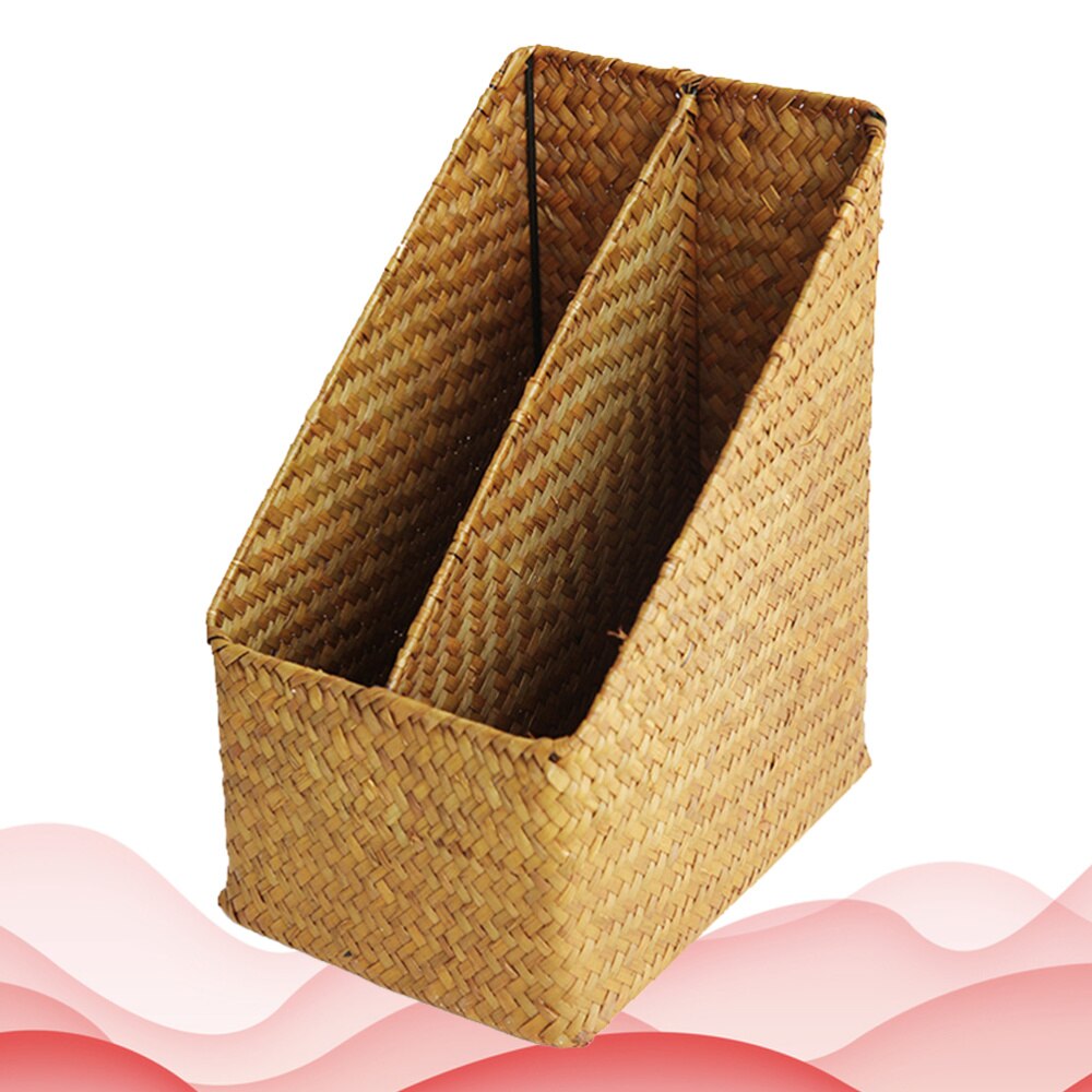 Hand-woven Desktop Document & Mail Organizer Wicke... – Vicedeal