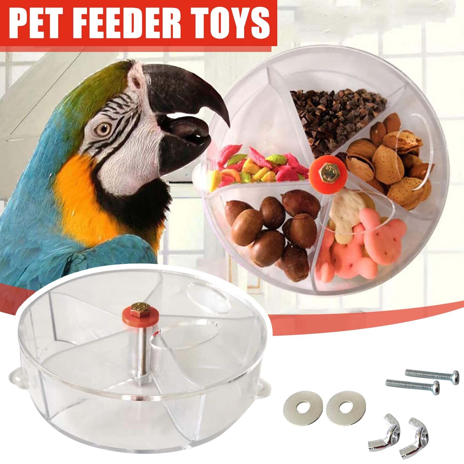 Bird Toy Parrot Nibbling Toy Wheel Cake Forager In... – Grandado