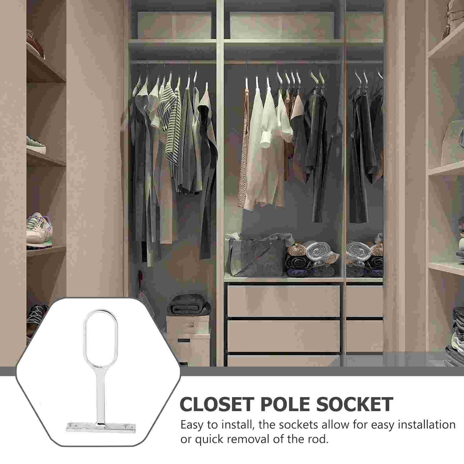 10Pcs Heavy Duty Flens Staaf Pijp Closet Pole Pijp... – Grandado