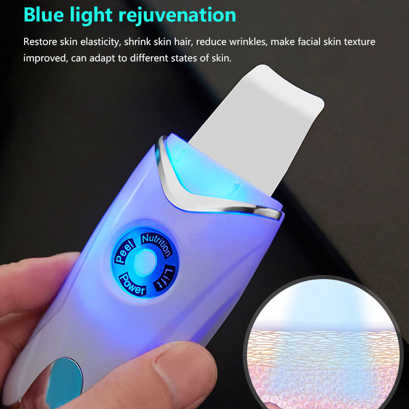 Ultrasonic Face Skin Scrubber Facial Cleaner Peeli... – Grandado