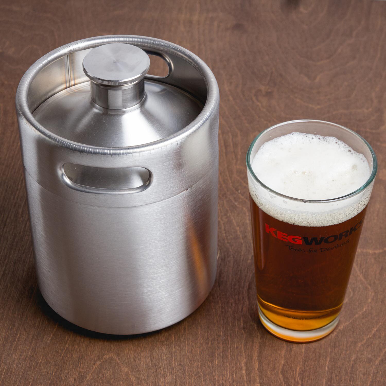 Portable Stainless 2L 3.6L 5L Mini Keg Beer Growle... – Grandado
