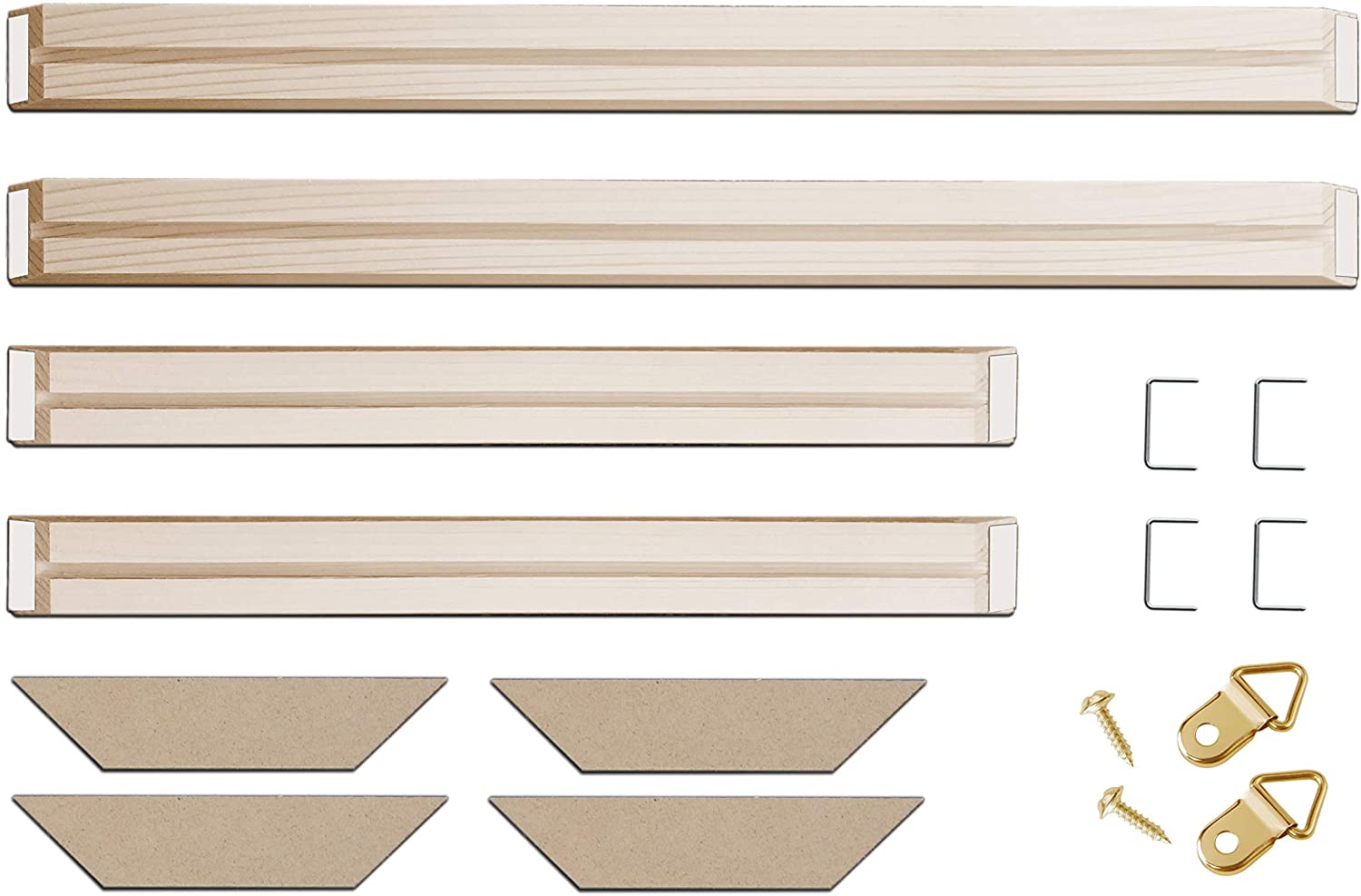 DIY Solid Blank Wood Canvas Frame Kit 16 x20 Inch ... – Grandado