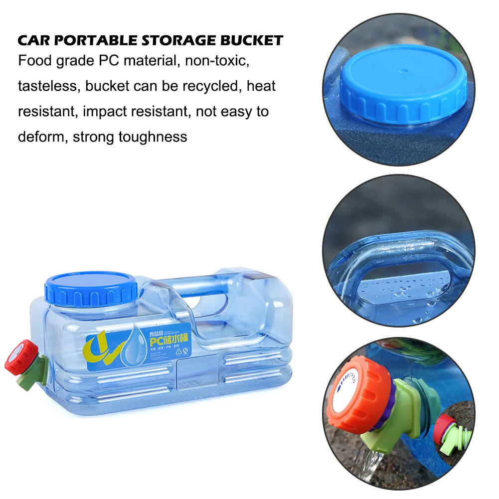 Capacity Outdoor Car Water Bucket PC Water Contain... – Vicedeal