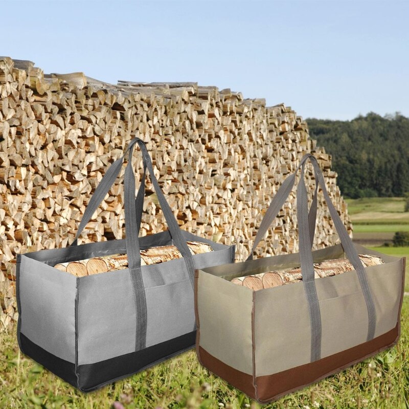 Large Oxford Firewood Log Carrier Tote Bag for Fir... – Vicedeal