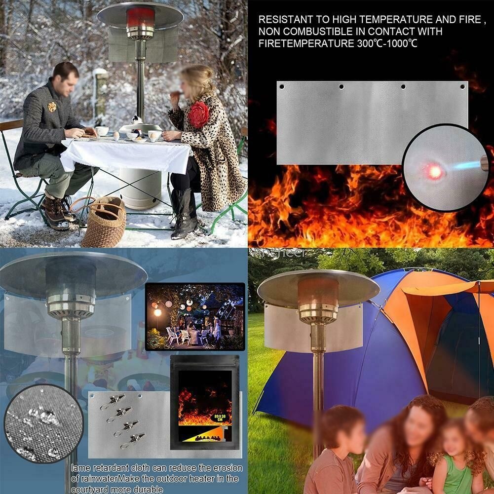 Patio Heater Reflector Shield Heat Focus Foldable ... – Vicedeal