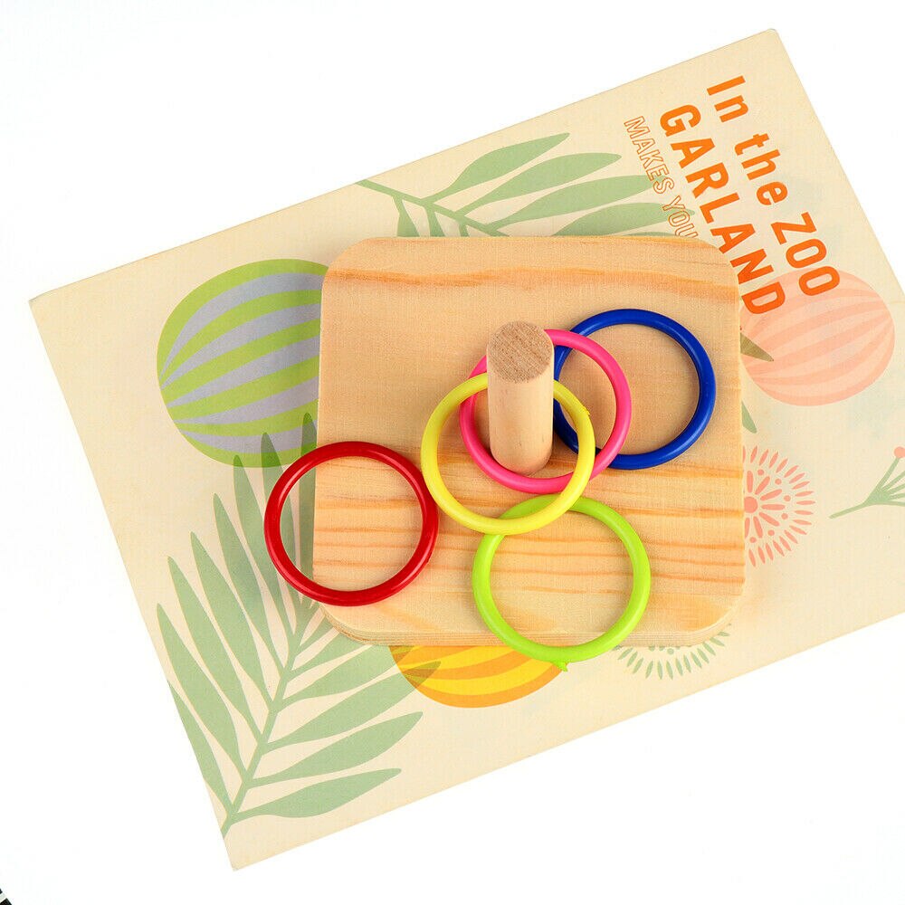 1PC Wooden Bird Parrot Platform Plastic Ring Intel... – Grandado