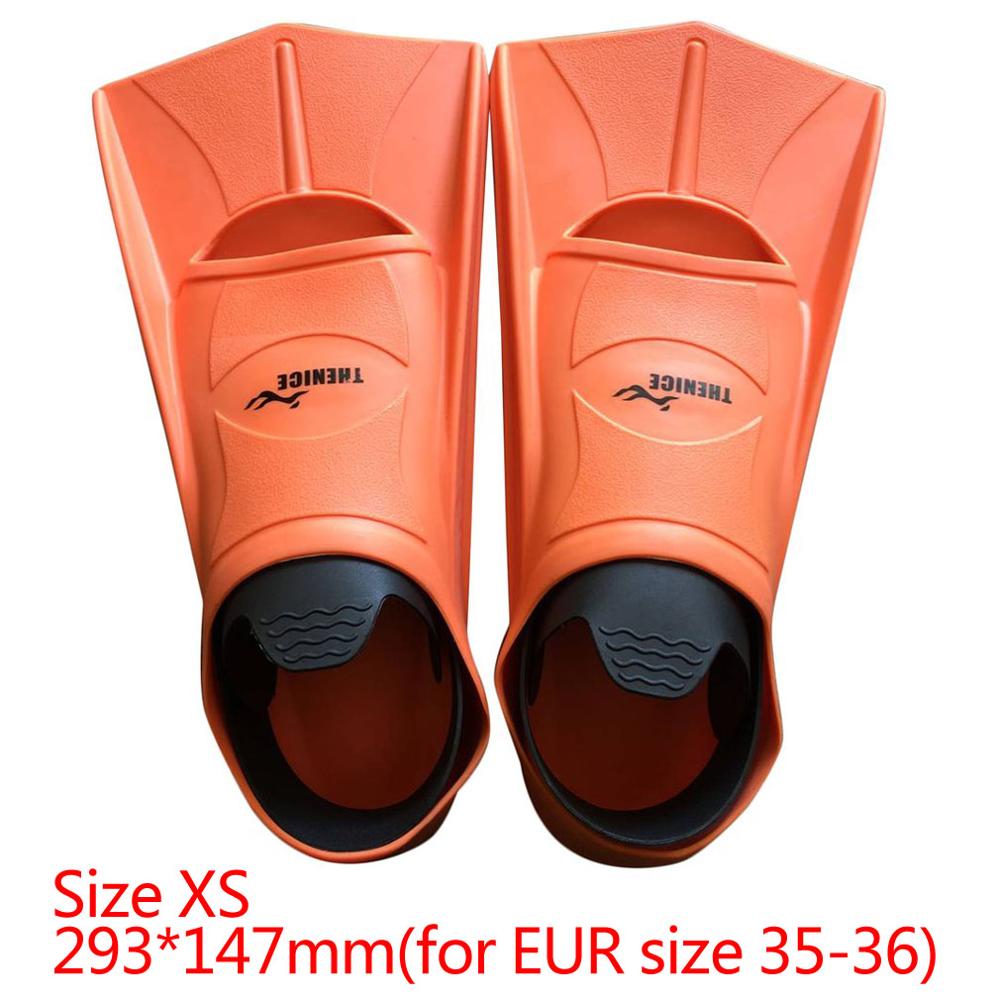 Swimming Fins Short Flipper Diving Flippers Silico... – Grandado